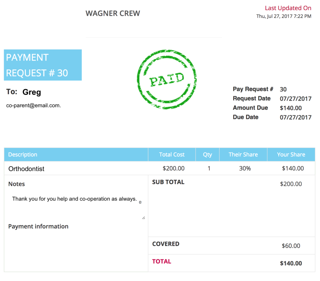Co-Parent Payer Portal – SmartCoparent